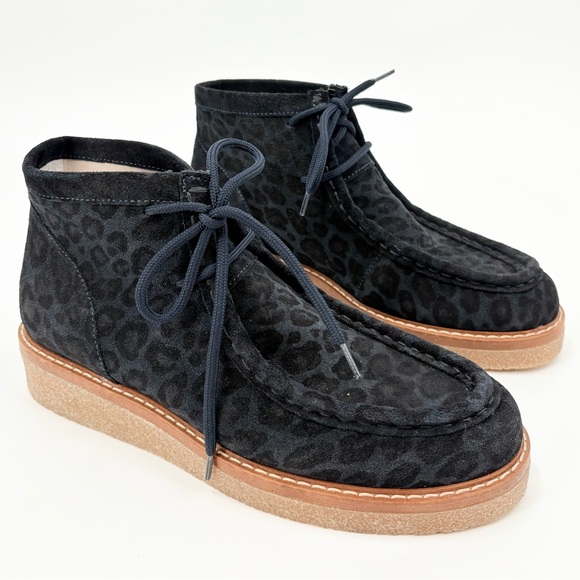 Sundance | Shoes | Sundance Womens Lace Up Bootie Blue Animal Print ...